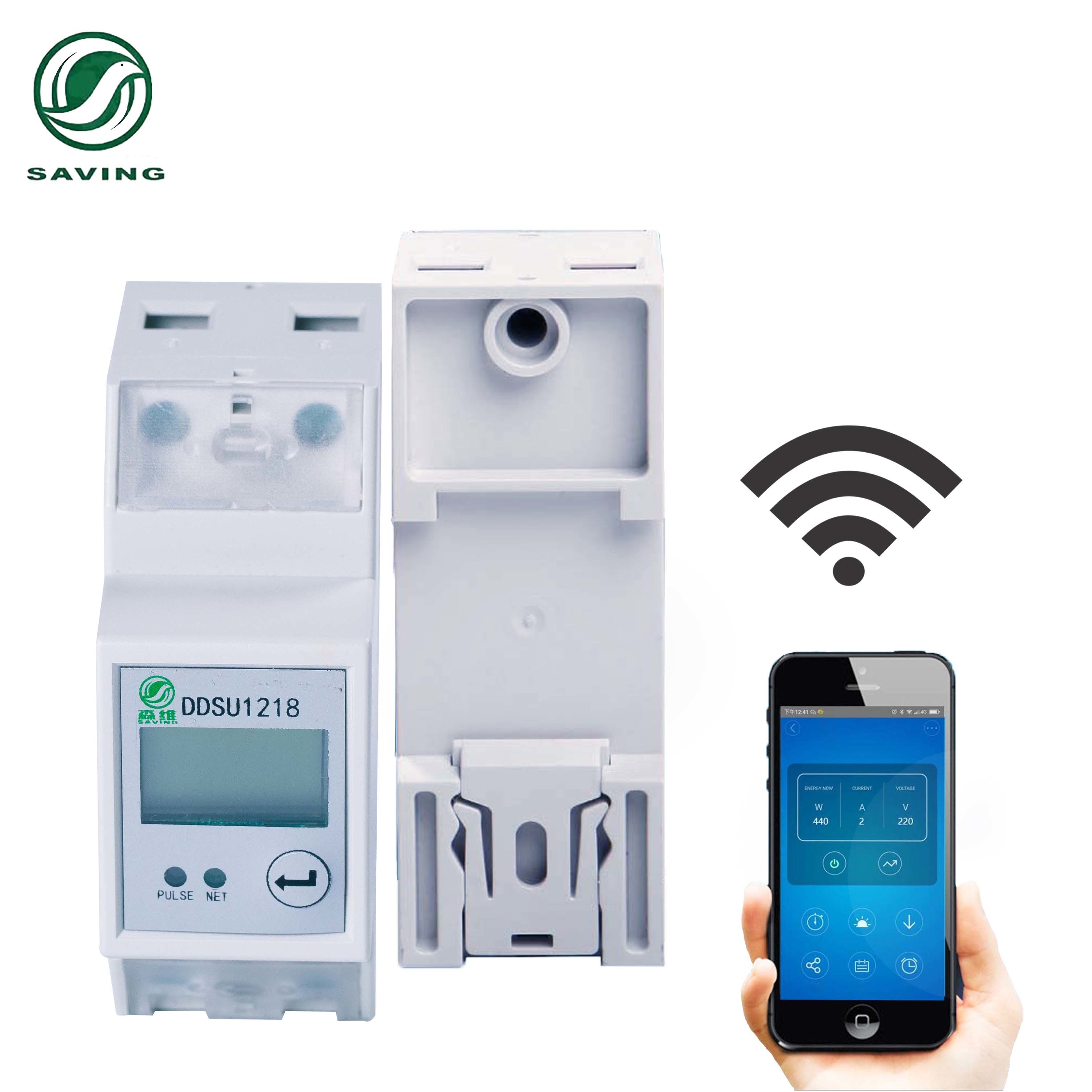 Akıllı WiFi 1 Fazlı Metre Din Raylı Enerji Monitörü Tek Fazlı ...